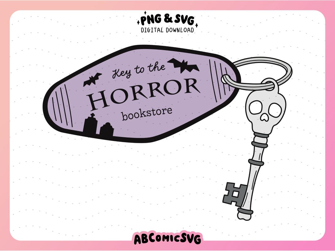 Key to the Horror Bookstore SVG PNG, Horror Book Club SVG, Trendy ...