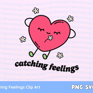 Catching Feelings SVG PNG, Heart Svg, Love Svg, Svg Files - Etsy