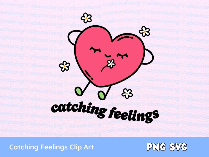 Catching Feelings SVG PNG, Heart Svg, Love Svg, Svg Files - Etsy
