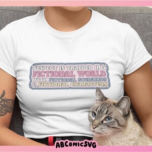 Suspect is Trapped in a Fictional World SVG PNG, Funny Bookish Trendy ...
