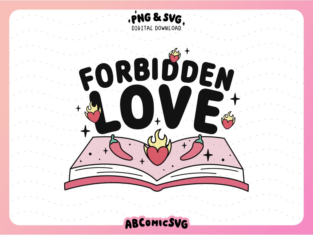 Forbidden Love SVG PNG, Book Tropes SVG, Enemies to Lovers, Cute Trendy ...