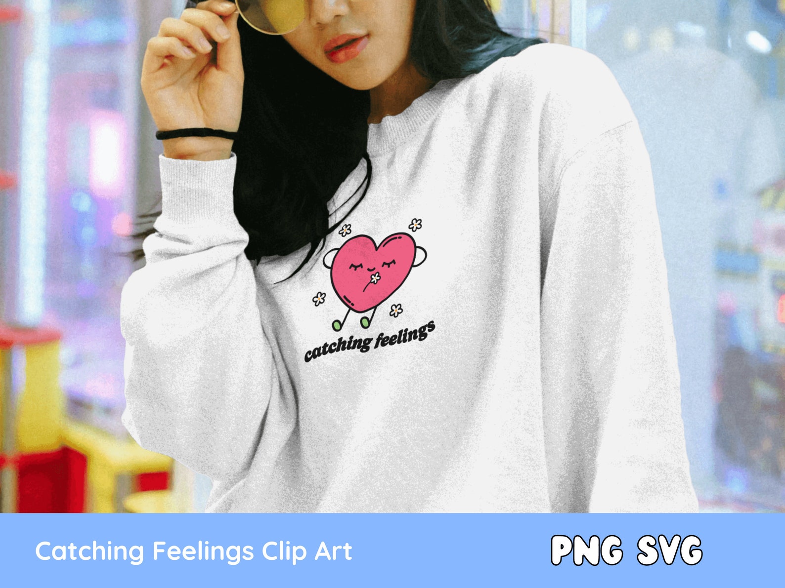 Catching Feelings SVG PNG, Heart Svg, Love Svg, Svg Files - Etsy