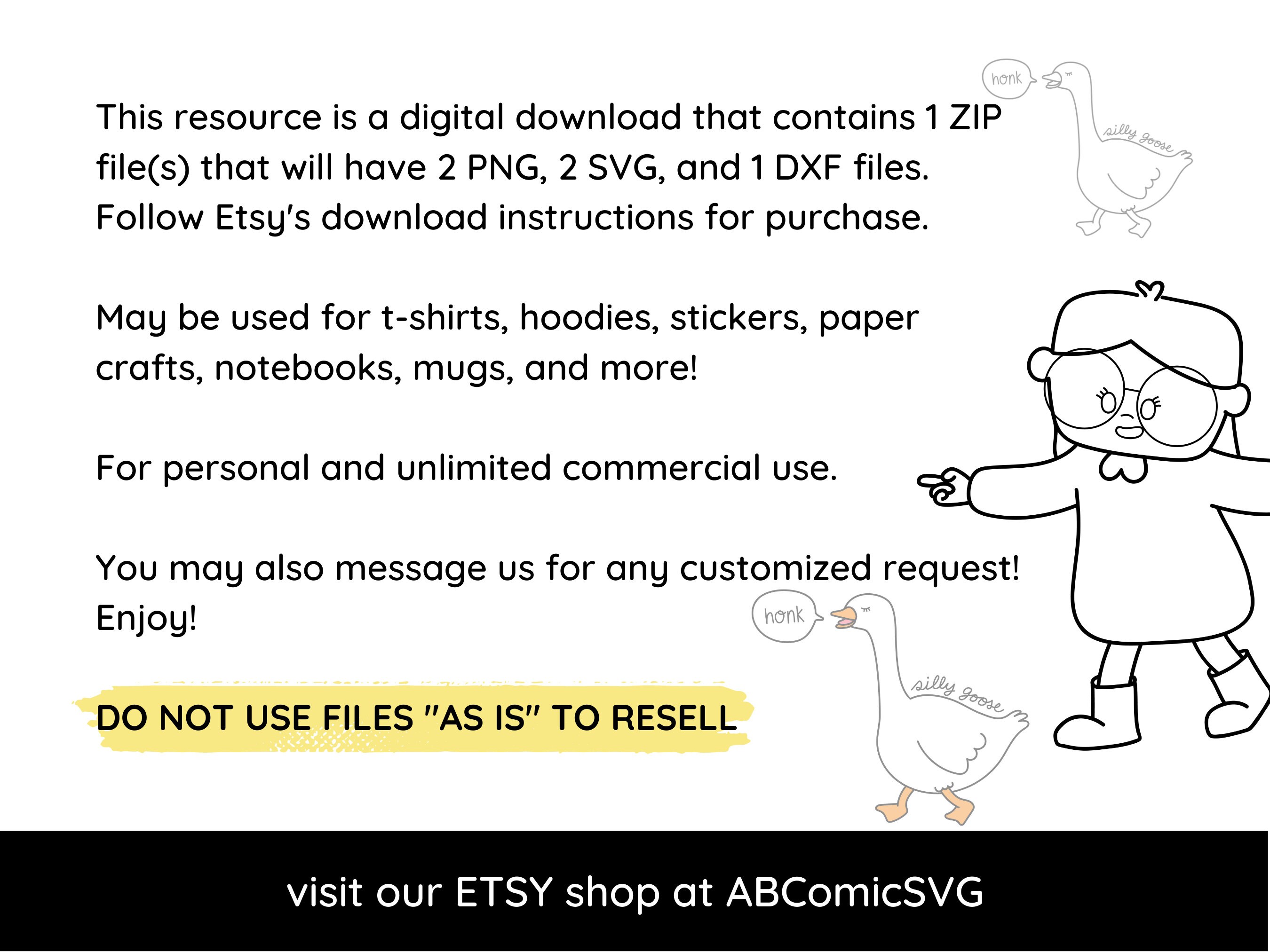 Silly Goose Svg Png Silly Goose Clip Art Trendy SVG Clipart - Etsy