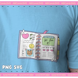 Cute Planner SVG PNG, Planner Sticker Png, Motivational Svg, Trendy ...