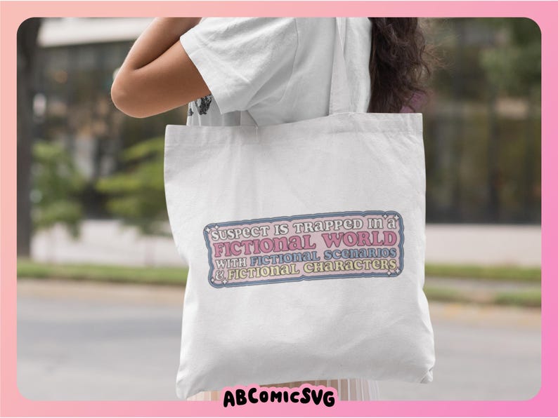 Suspect is Trapped in a Fictional World SVG PNG, Funny Bookish Trendy ...