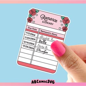 Library Due Card Bundle SVG PNG, Trendy Bookish Design Files for ...