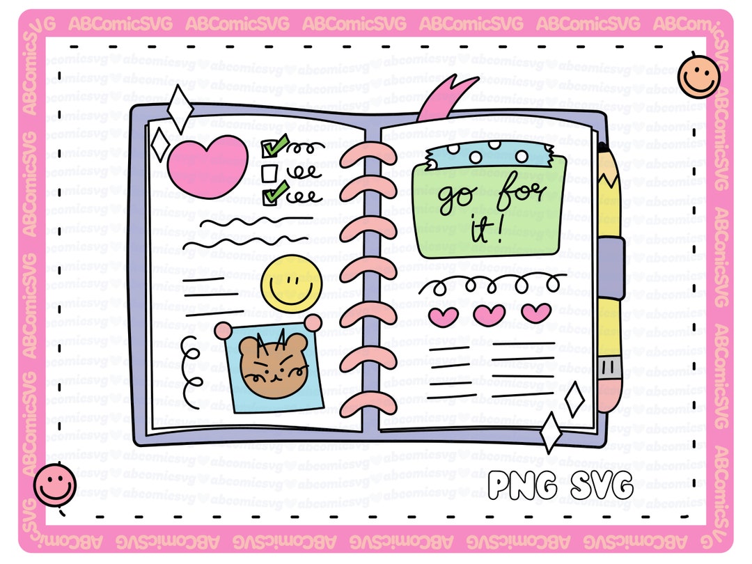 Cute Planner SVG PNG, Planner Sticker Png, Motivational Svg, Trendy ...