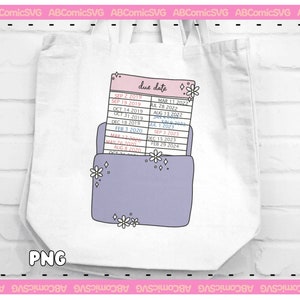 Library Card Due Date PNG, Bookish PNG, Bibliophile PNG, Cute Trendy ...