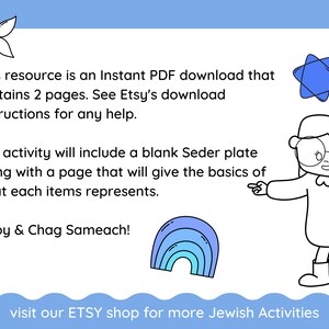 Passover Seder Plate Activity, Pesach Activities, Passover Crafts ...