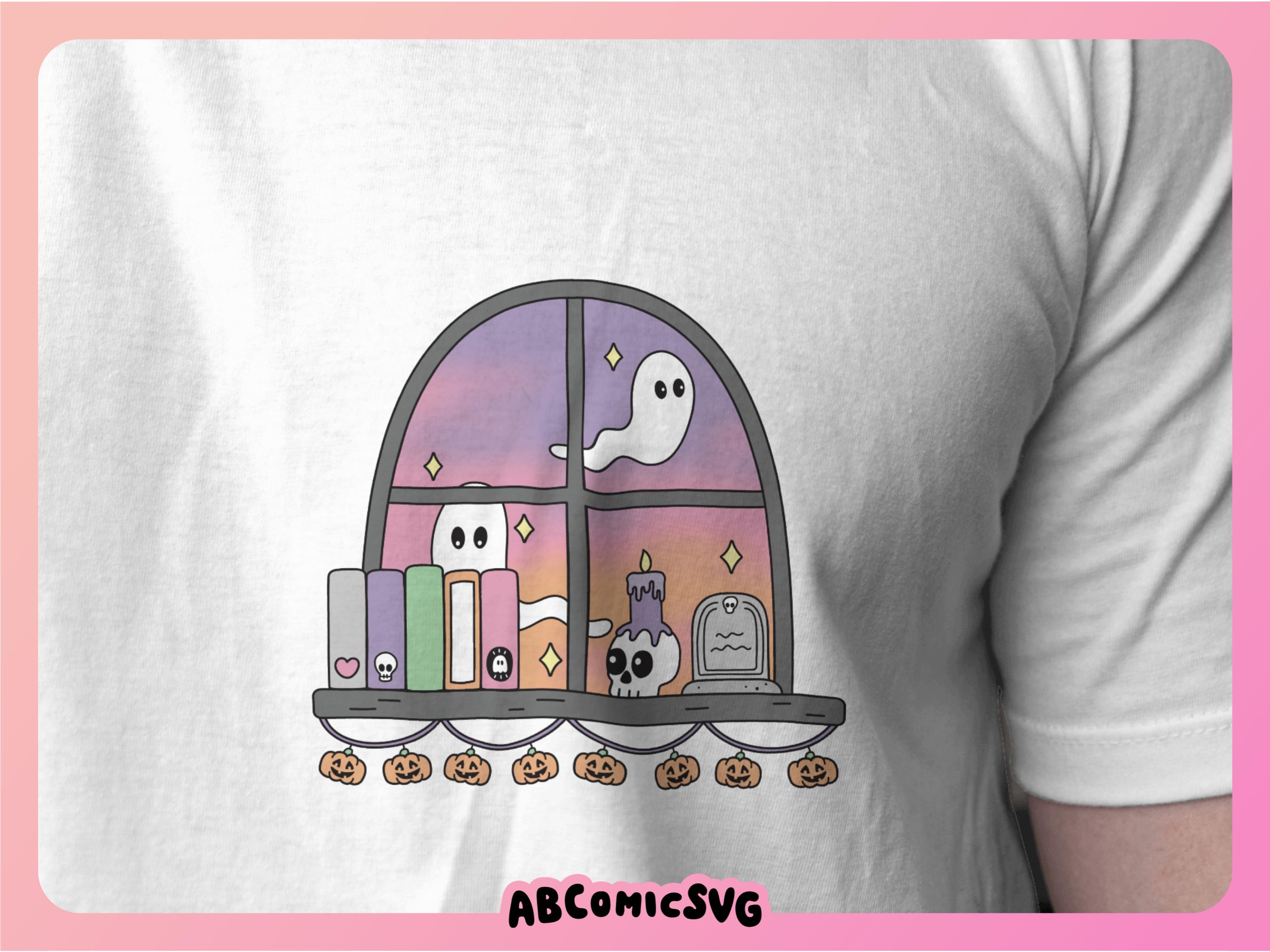Bookish Ghost Bundle PNG SVG, Spooky Season PNG Files, Cute Trendy ...