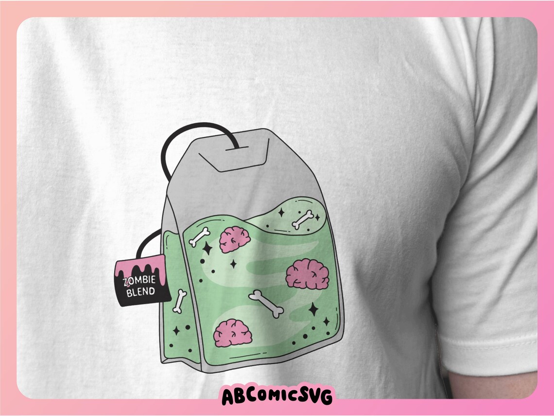 Zombie Blend Tea SVG PNG, Funny Horror PNG, Halloween Svg, Cute Trendy ...