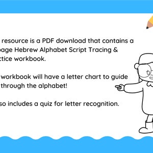 Printable Hebrew Alphabet Script Letters Tracing Worksheets for Kids ...