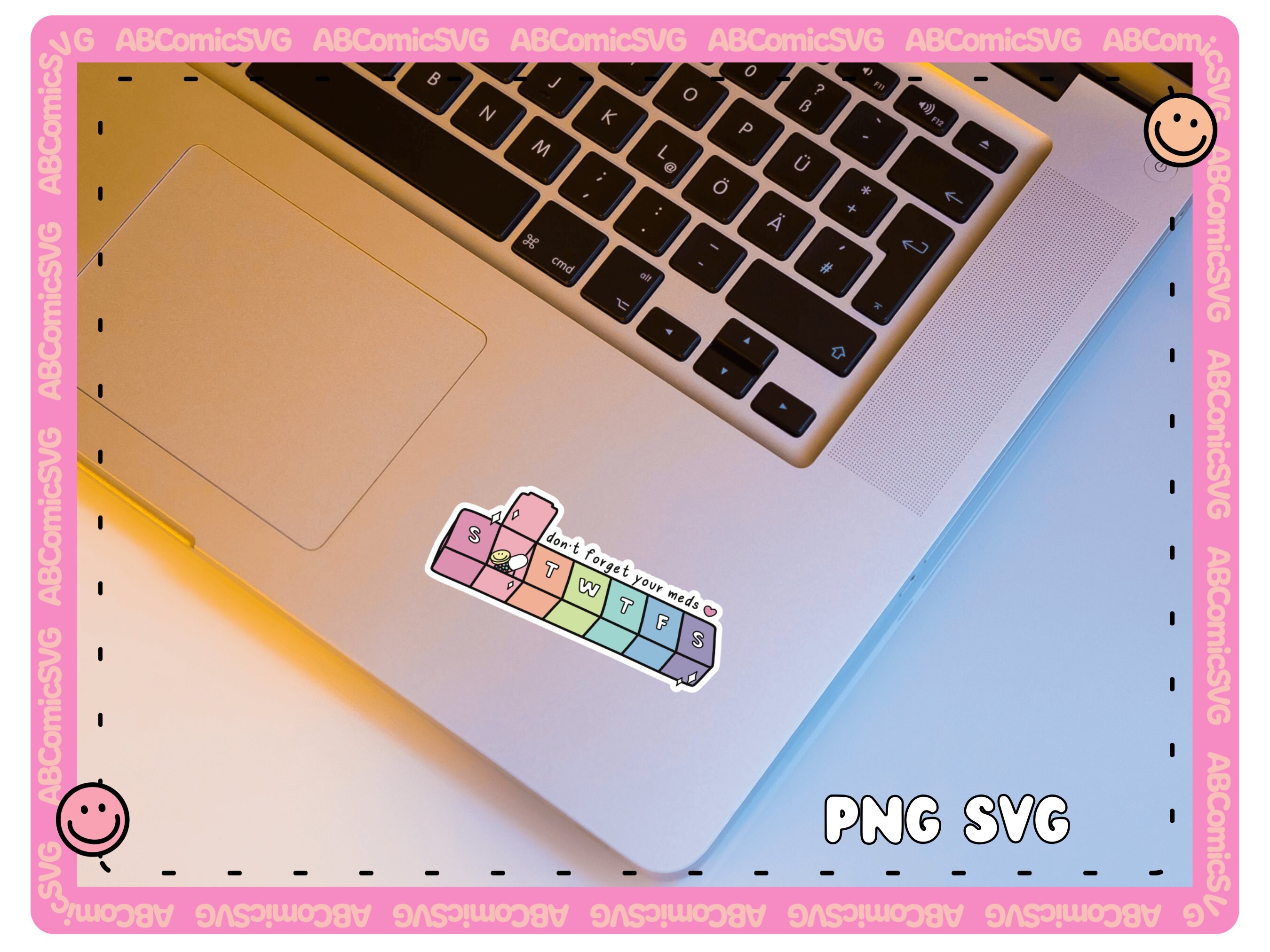Don't Forget Your Meds SVG PNG Pill Box Chronic Illness Mental Health ...