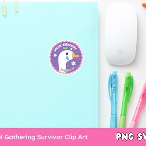 Goose SVG PNG, Antisocial, Anxiety, Cute Mental Health SVG Designs for ...