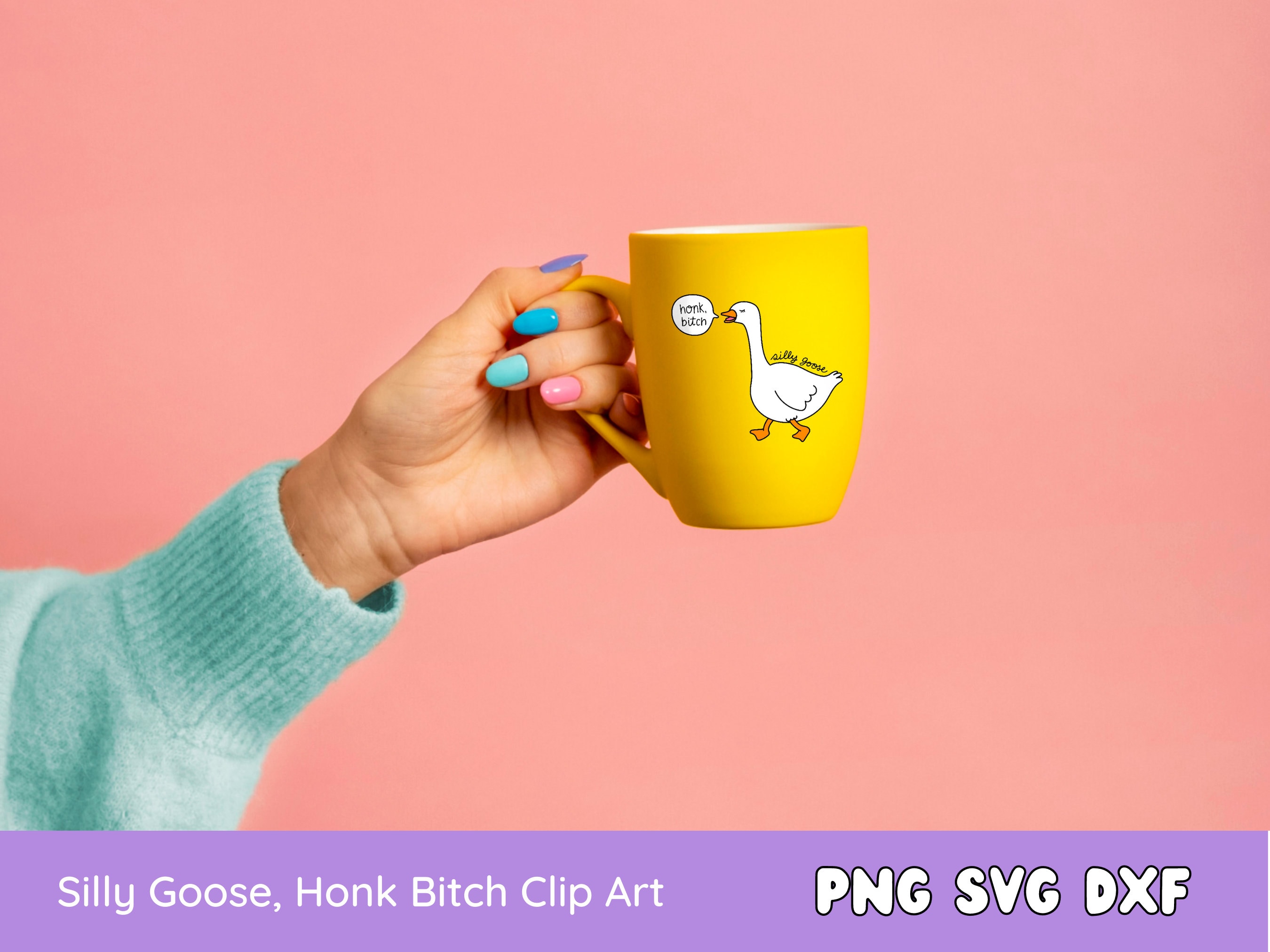 Silly Goose SVG Silly Goose Clipart Honk Goose Funny Trendy - Etsy