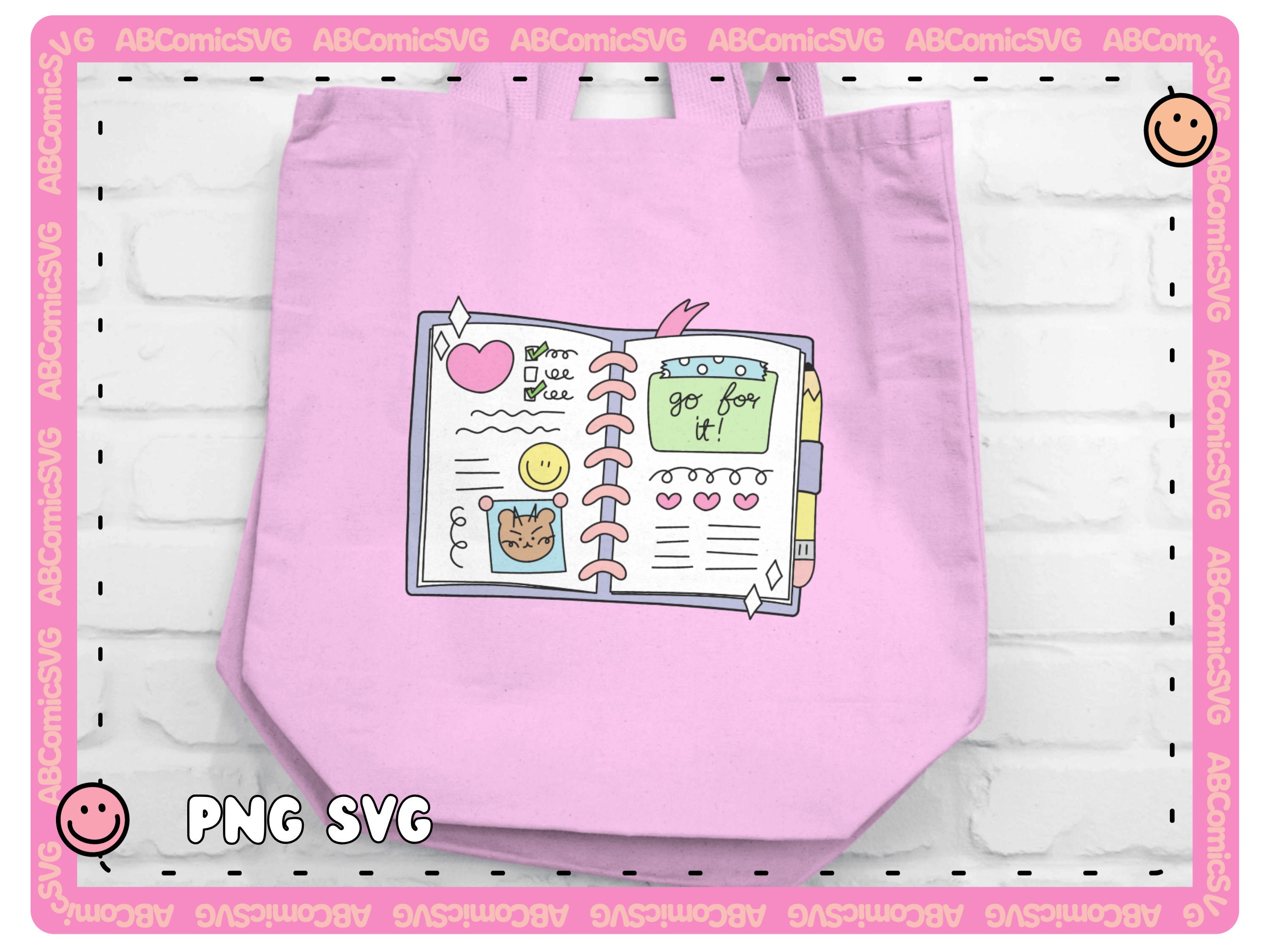 Cute Planner SVG PNG, Planner Sticker Png, Motivational Svg, Trendy ...