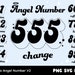 Retro Wavy Text Angel Numbers Version 2 Clip Art, Mystical Svg ...
