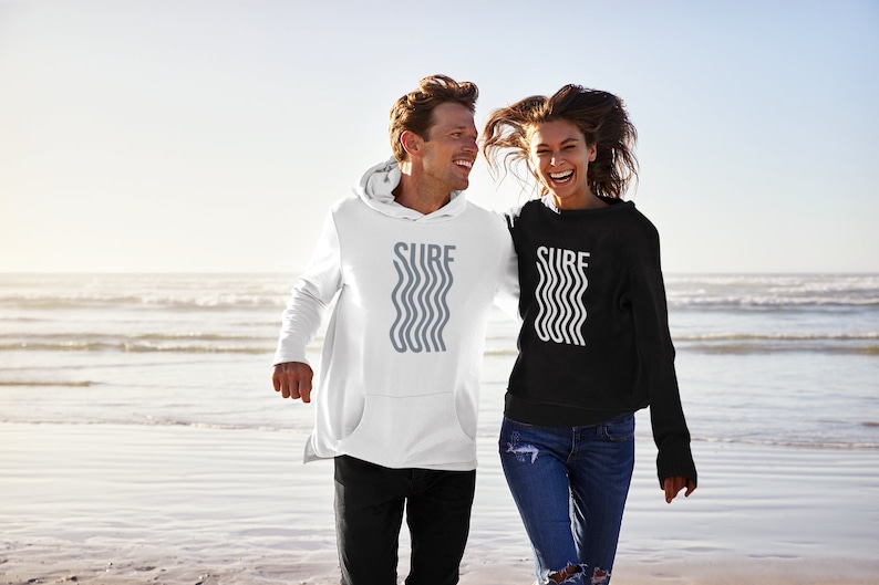 Surf Lettering Sweatshirt: Unisex Heavy Blend Crewneck - Etsy