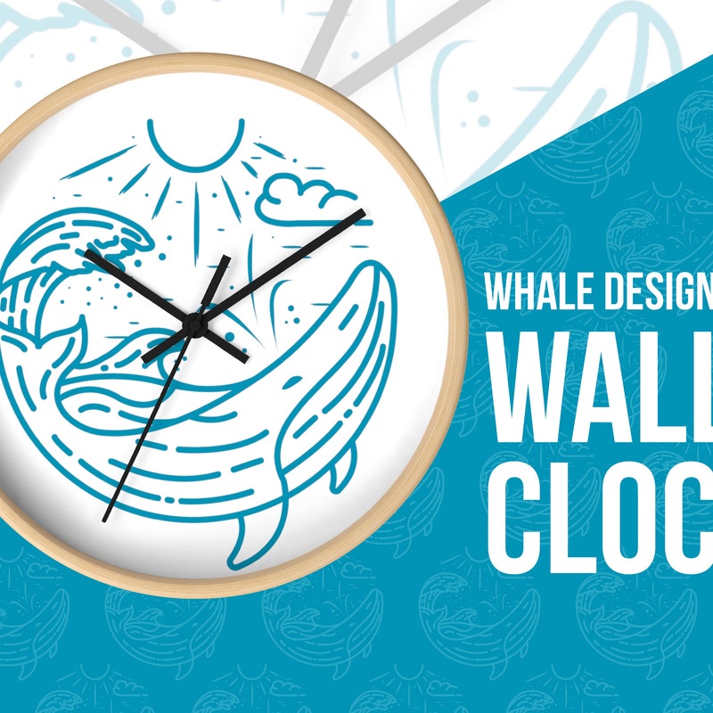 Whale Wall Clock - Etsy