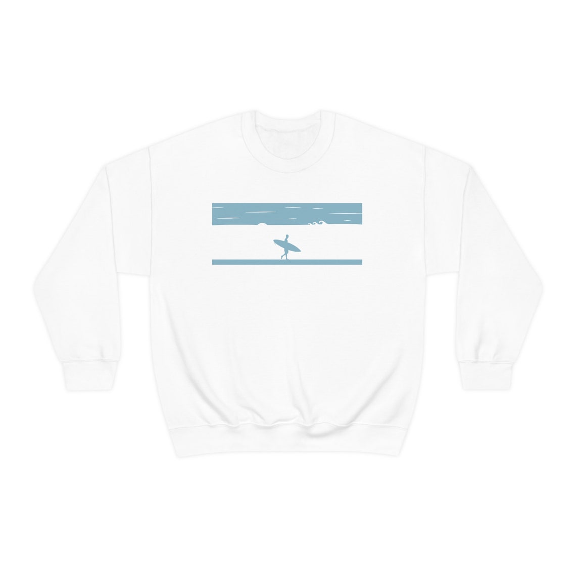 Surf Sweater Gift for Surfers, Unisex Heavy Blend Crewneck Sweatshirt ...