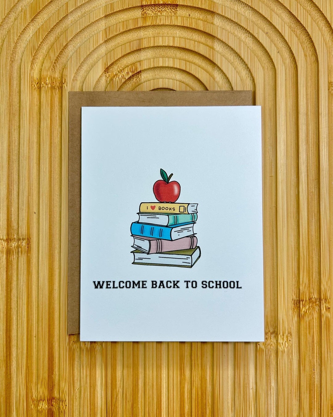 Welcome Back to School Handmade Card - Etsy
