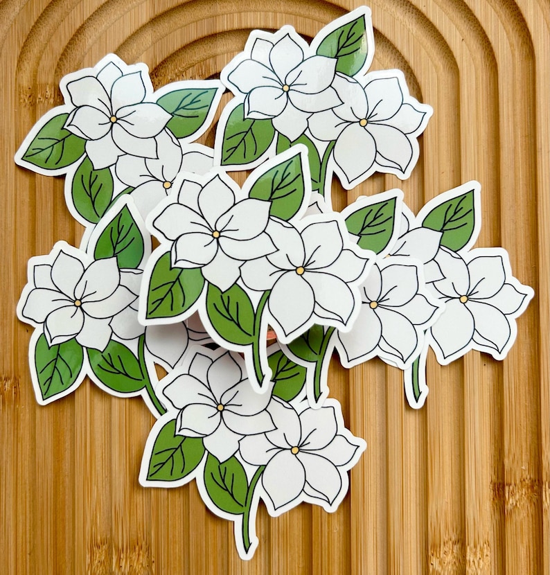 Sampaguita Flower Sticker - Etsy