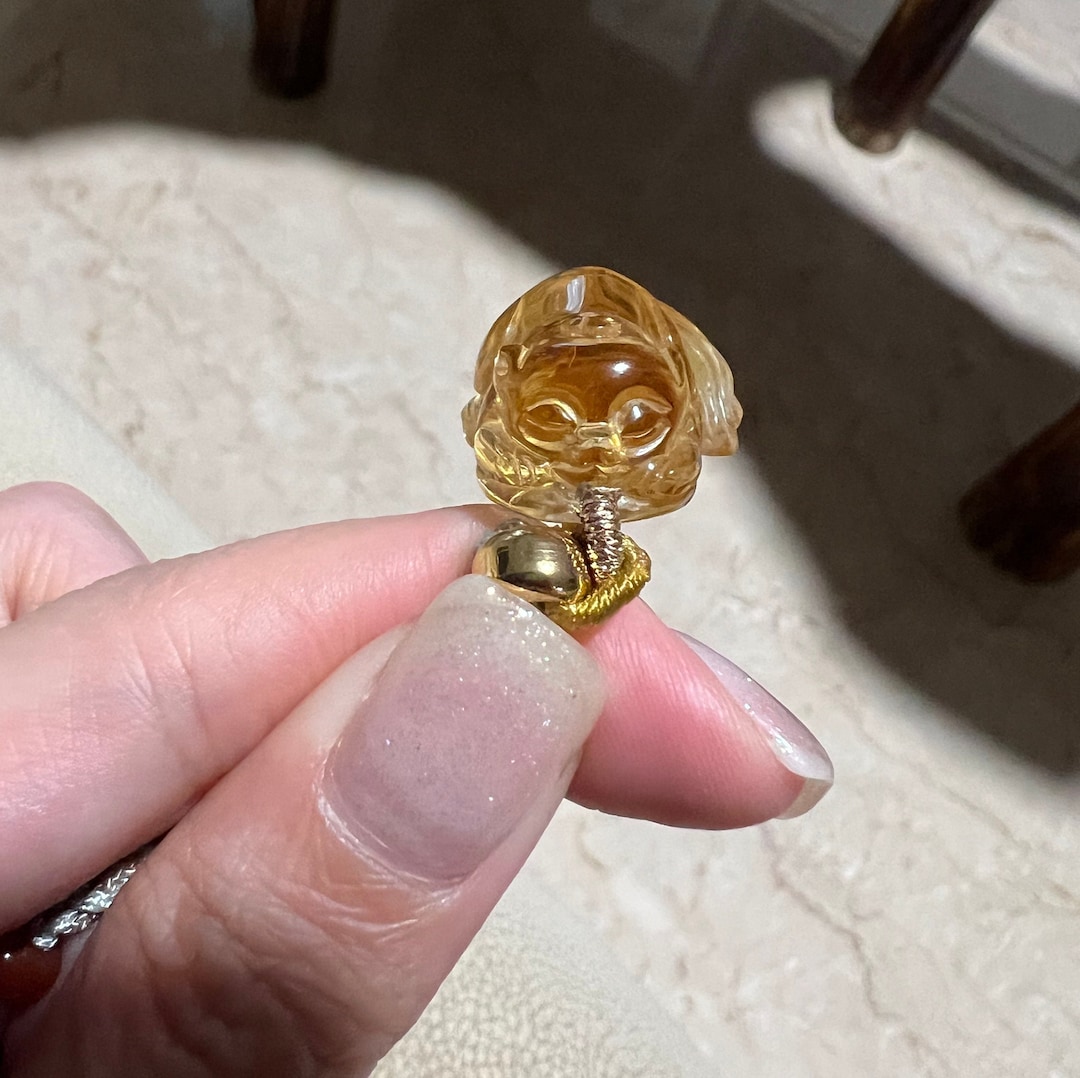 Brazilian Citrine Kneeling Fox Pendant - Etsy