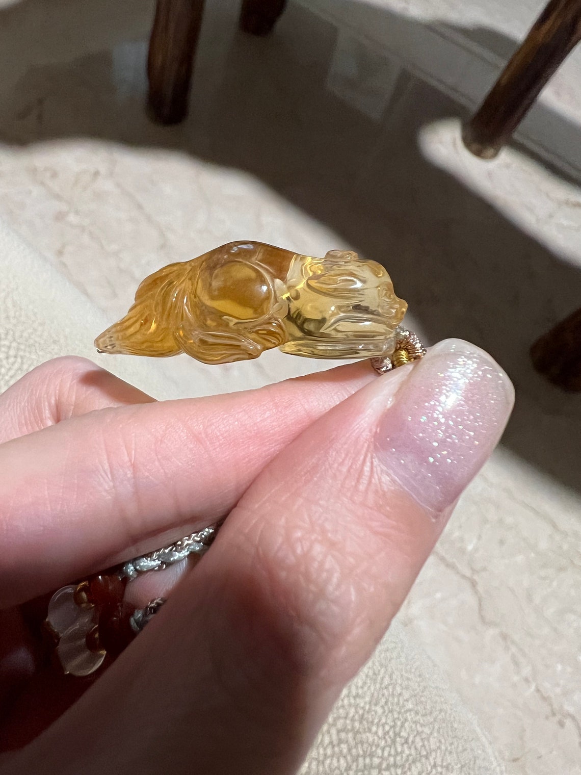 Brazilian Citrine Kneeling Fox Pendant - Etsy