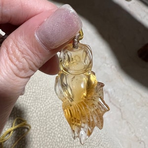 Brazilian Citrine Kneeling Fox Pendant - Etsy