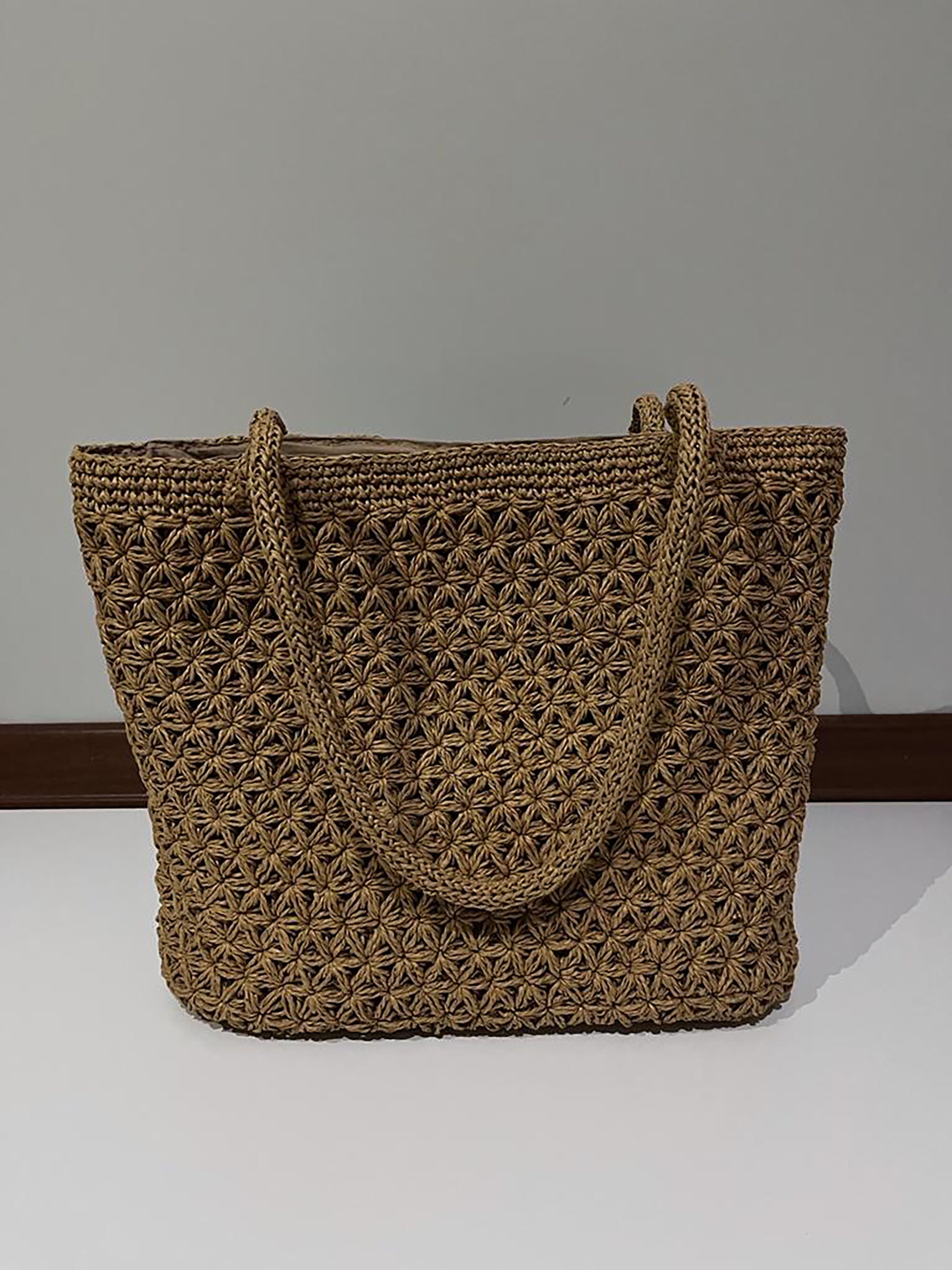 Handcrafted Knitted Bag Hanmade Crochet Knitted With - Etsy