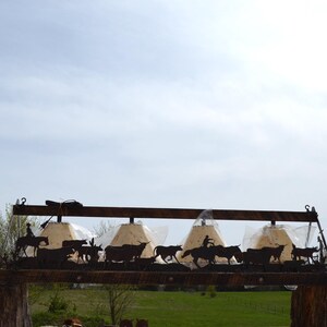 Rustic Chandelier Cattle Drive Cowboy Lighting: Handmade Barn Wood ...