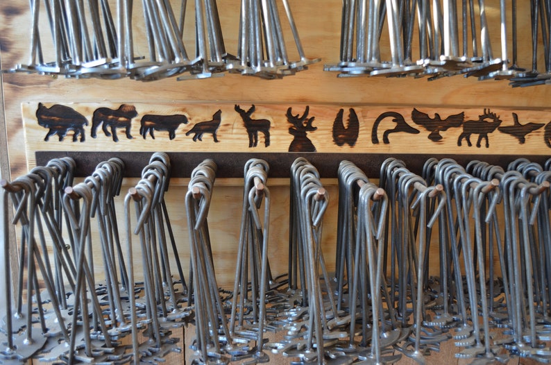Branding Iron Set: Individual Irons Rustic Lodge Animal Grill Gift. 2 ...