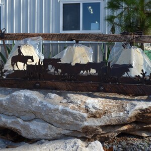 Cattle Drive Chandelier: Sheepskin Shades, Rustic Barn Wood Frame ...