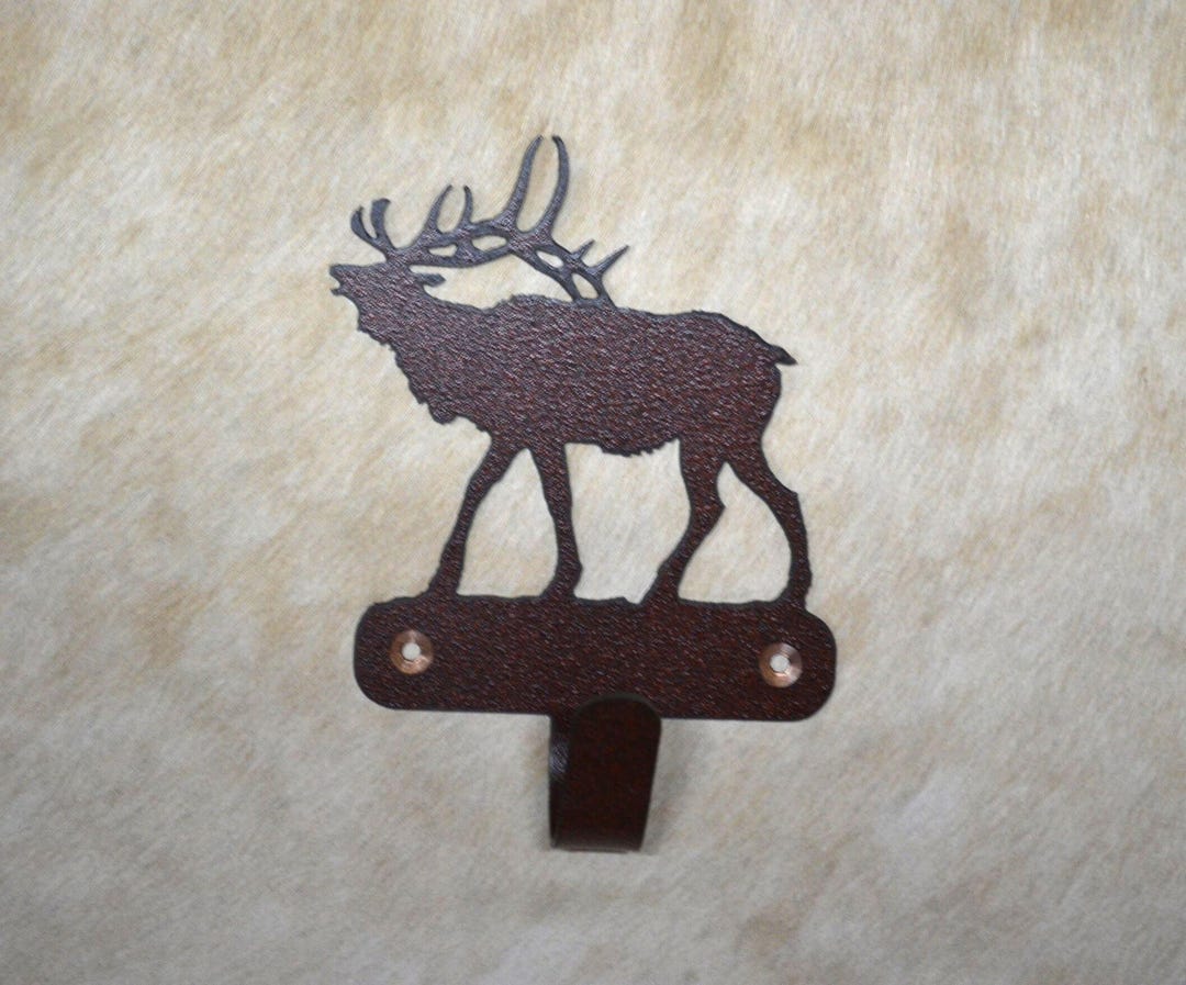 Hook Elk Wall Hook Art Metal Elk Hook Back Pack Hook Coat Rack Elk ...