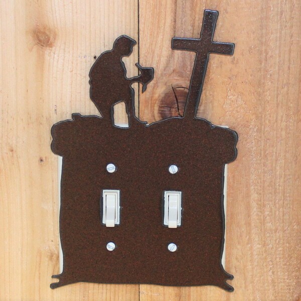 Metal Outlet Cover With Log Cabin - Etsy
