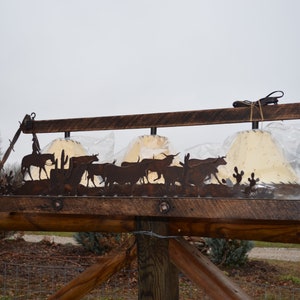 Rustic Chandelier Cattle Drive Cowboy Lighting: Handmade Barn Wood ...