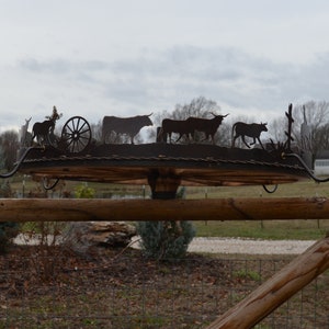 Authentic Wagon Wheel Chandelier: Handmade Rustic Western Lighting ...