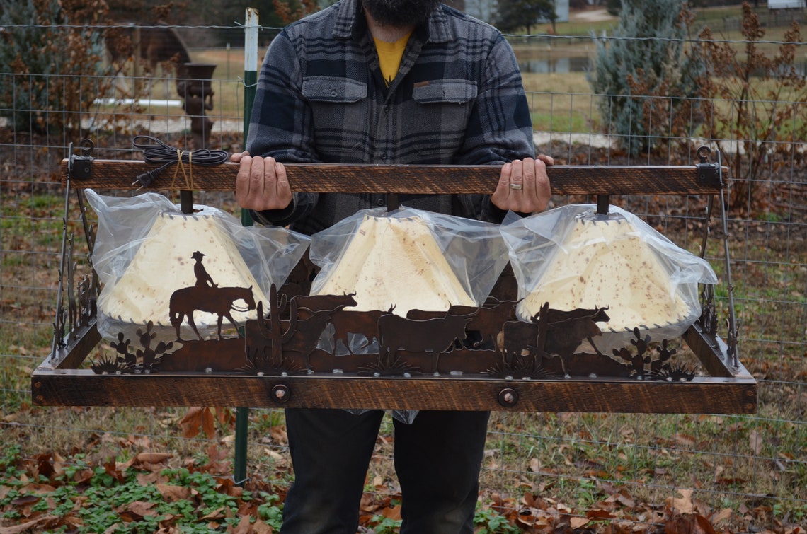 Rustic Chandelier Cattle Drive Cowboy Lighting: Handmade Barn Wood ...
