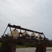 Cattle Drive Chandelier: Sheepskin Shades, Rustic Barn Wood Frame ...