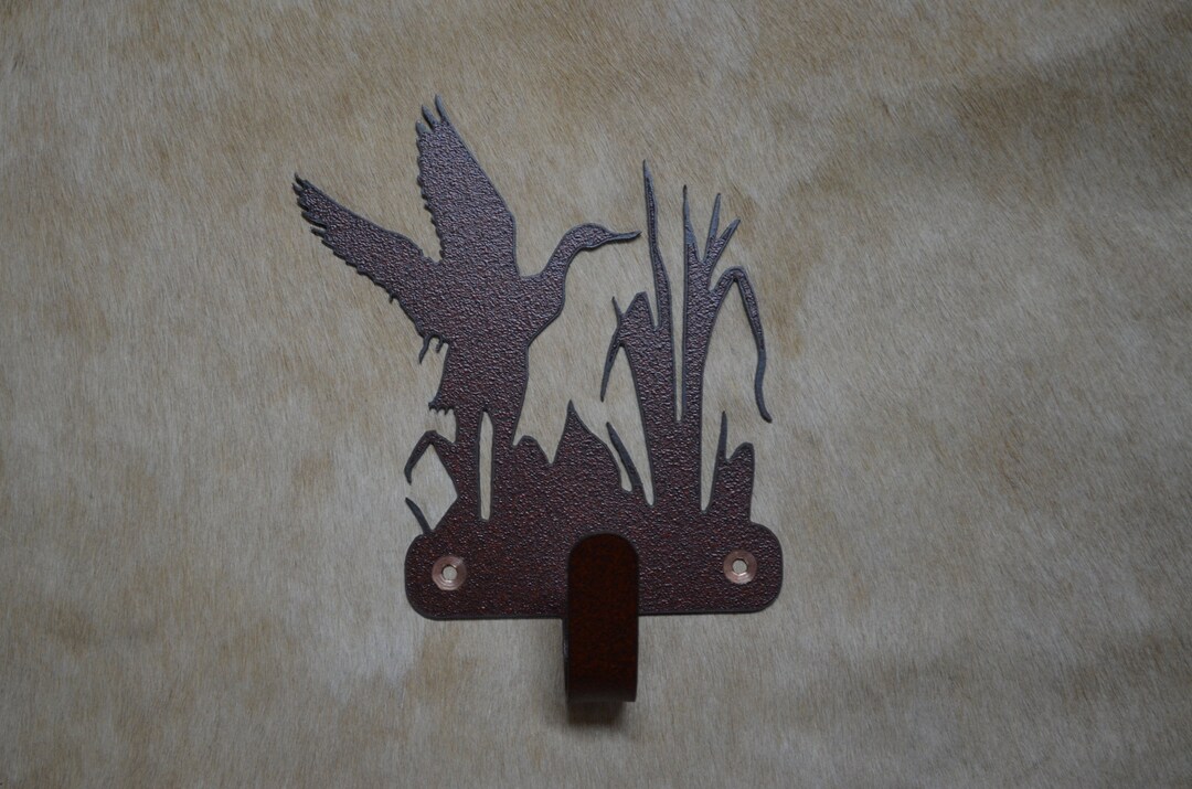 Duck Wall Hook Wall Art Metal Duck Hook Back Pack Loon Hook Coat Rack ...