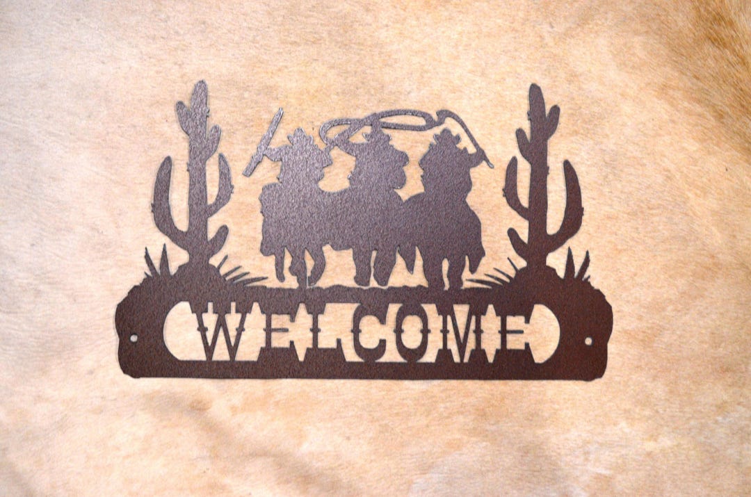 Posse Welcome Sign Western Cowboy Sign Kids Cowboy Room Western Welcome ...