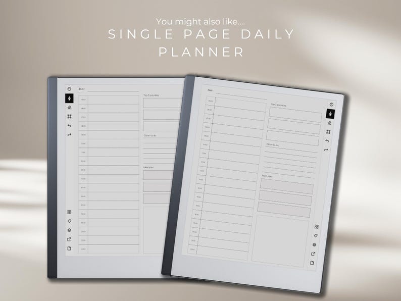 Remarkable 2 Digital Template Daily Task Tracking Planner Undated to Do ...