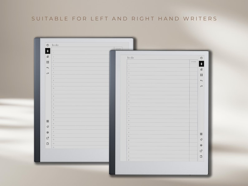 Remarkable 2 Digital Checklist Template Numbered to Do List Instant ...