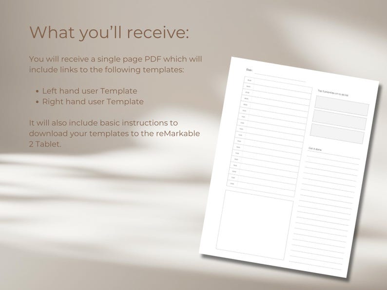 Remarkable 2 Digital Template Daily Task Tracking Planner Undated to Do ...