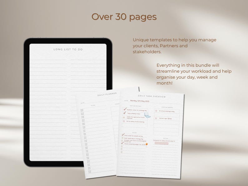 Executive Assistant Digital Templates Bundle, Virtual Assistant Planner ...