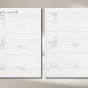 Job Application Digital Template for Goodnotes Interview Tracker ...