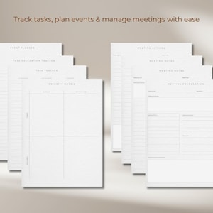 Executive Assistant Digital Templates Bundle, Virtual Assistant Planner ...