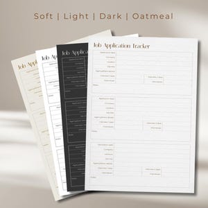 Job Application Digital Template for Goodnotes Interview Tracker ...