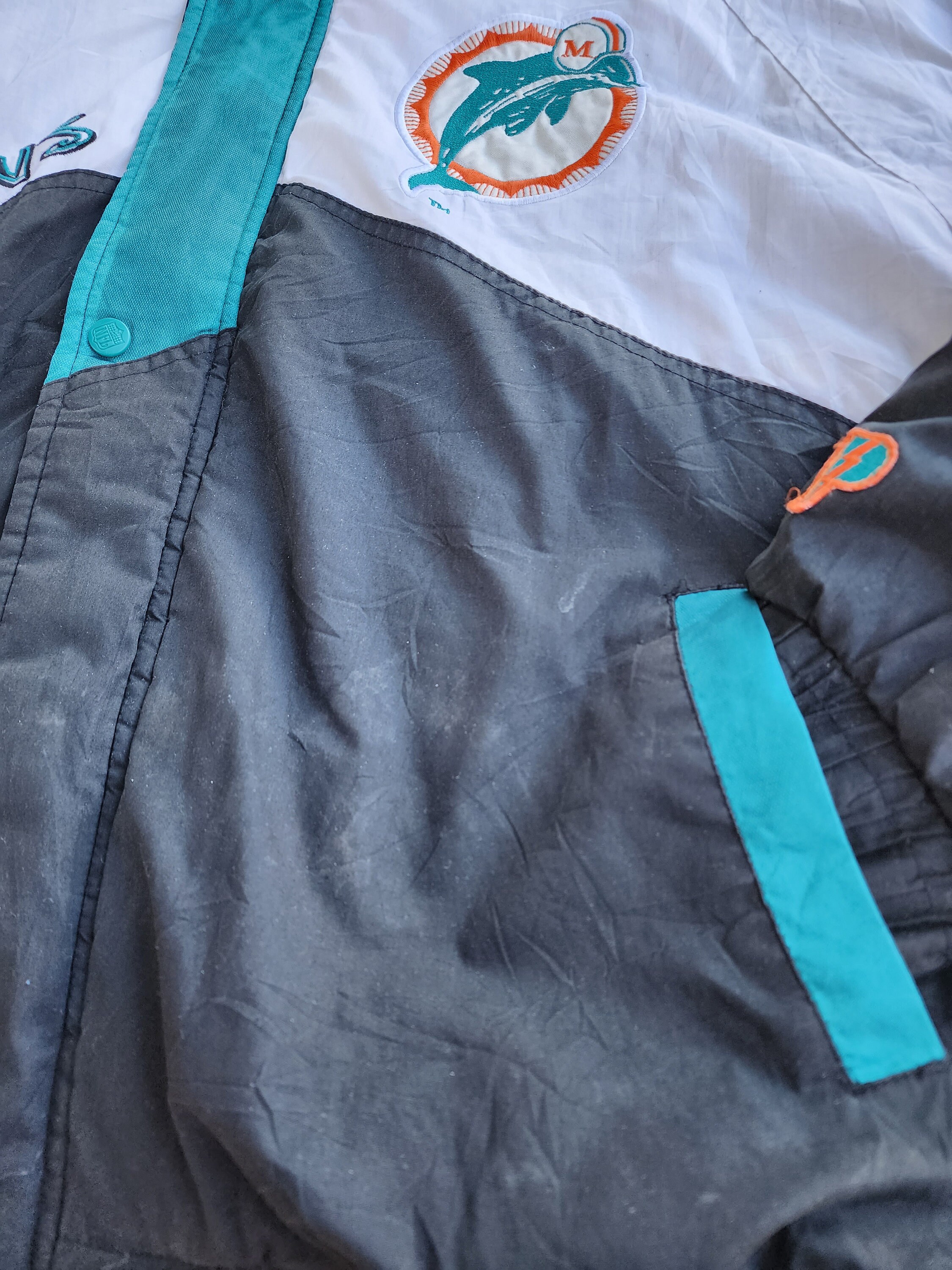 Vintage 1990s Miami Dolphins Pro Player Jacket - Etsy