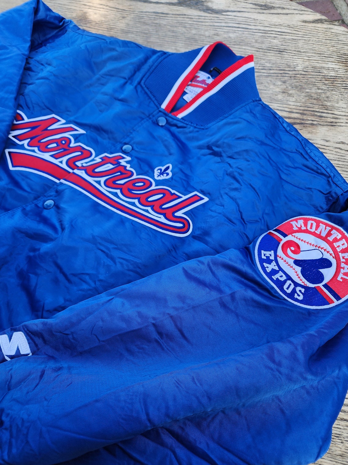 Vintage 1990s Montreal Expos Starter Bomber Jacket BNWOT M/L - Etsy